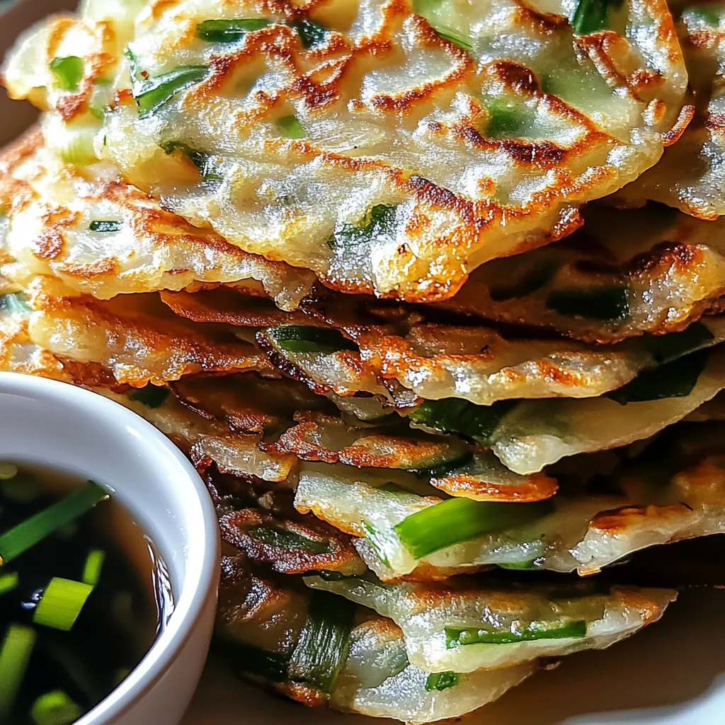 Crispy Rice Paper Scallion Pancakes Recipe