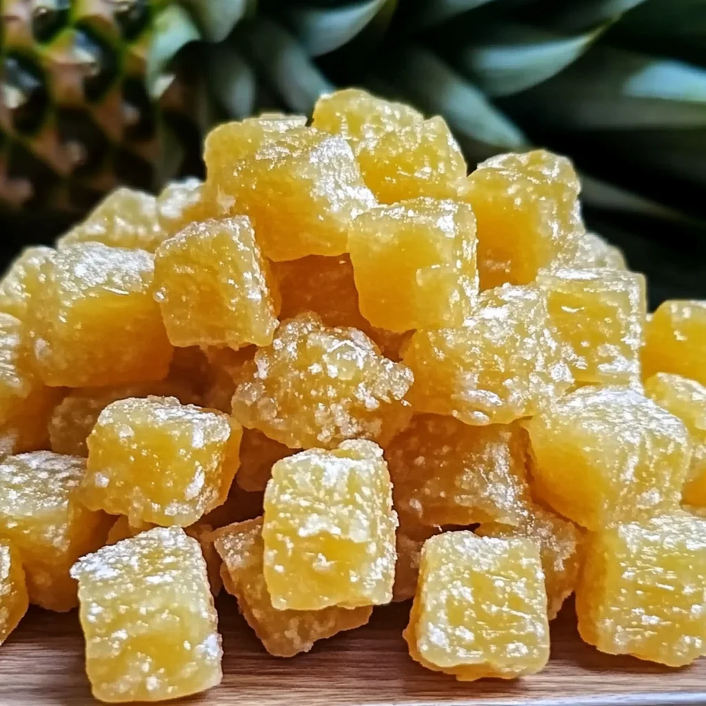 Sweet And Spicy Candied Pineapple Bites Recipe